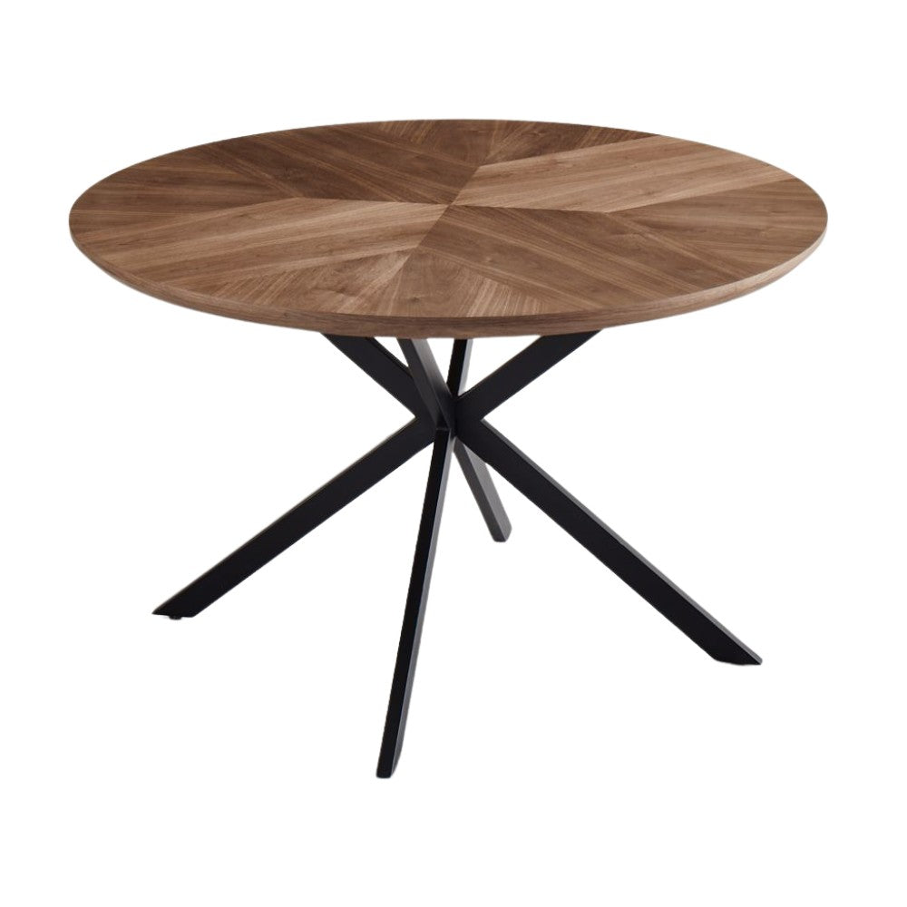 Hendrik 1.2 Metre Walnut Round Table — G Furniture and Carpets